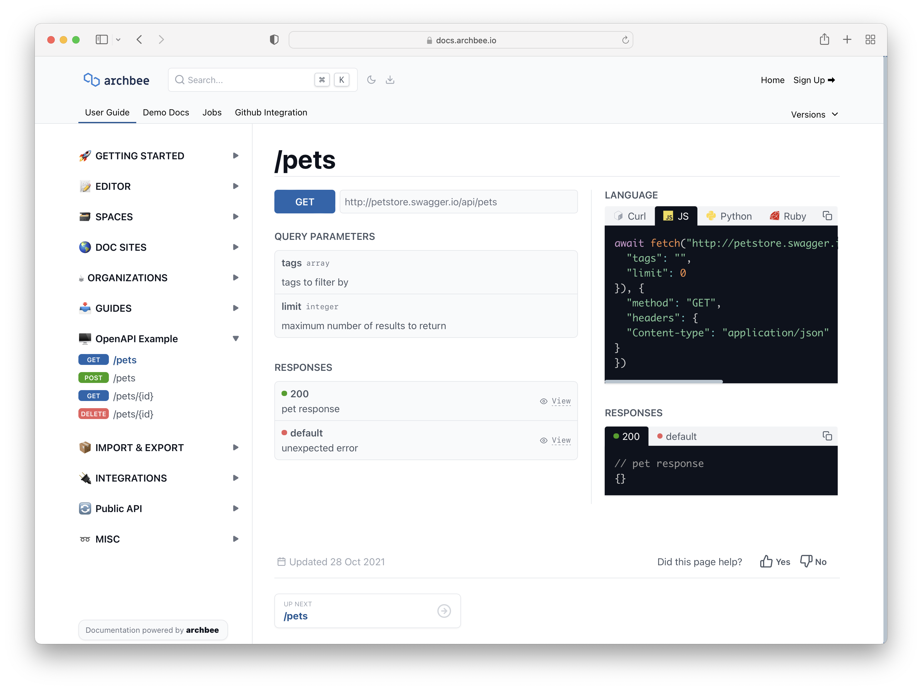 Gitbook alternative: Feature comparison with Archbee